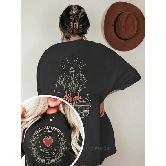 Aelin Galathynius Fire Heart Novel T-Shirt - Walmart.com