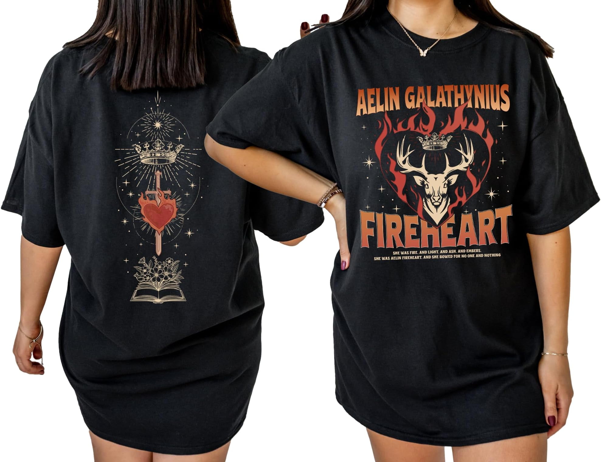 Aelin Galathynius Fireheart Shirt - Throne of Glass Kingsflame Shirt ...