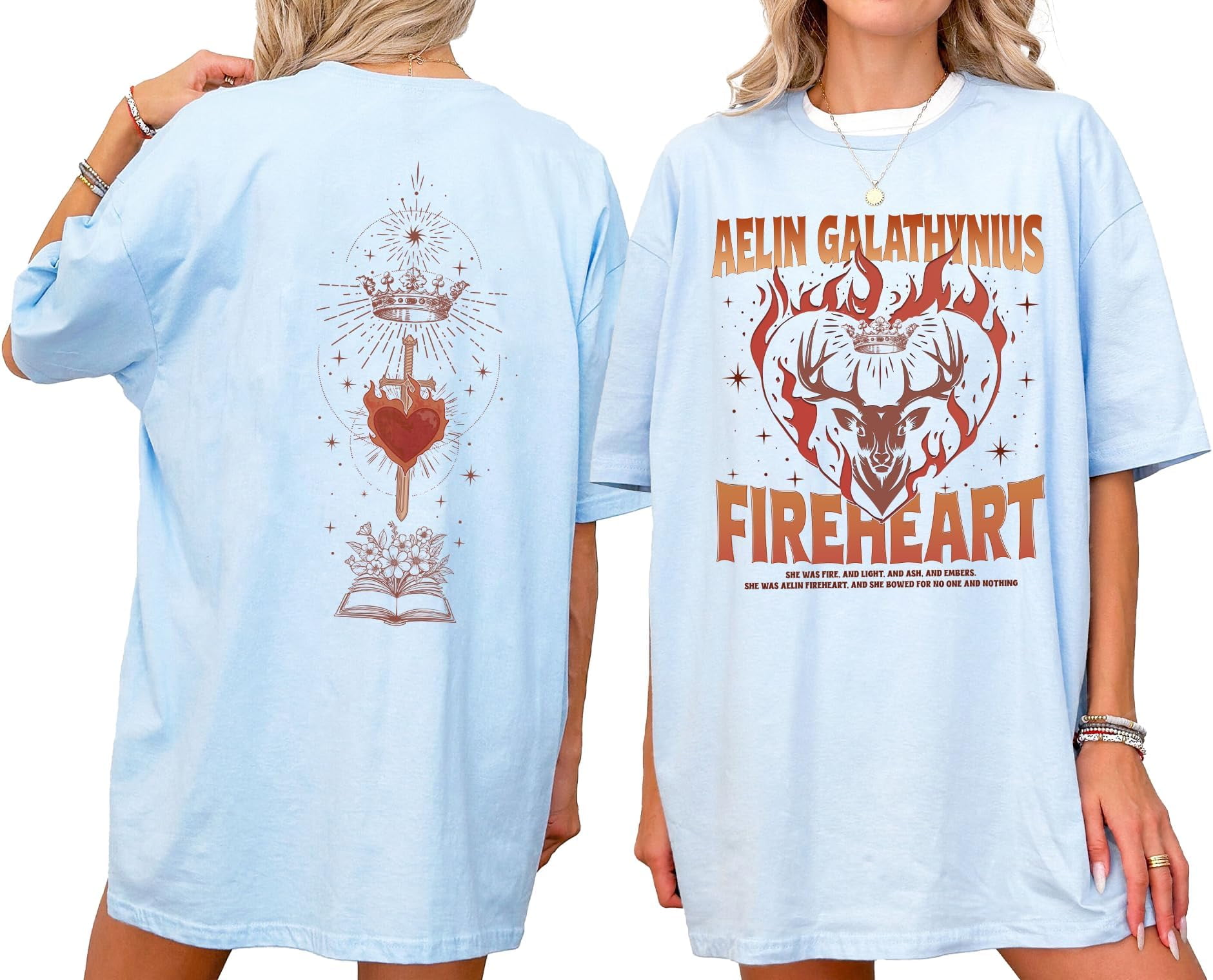 Aelin Galathynius Fireheart Shirt - Throne of Glass Kingsflame Shirt ...
