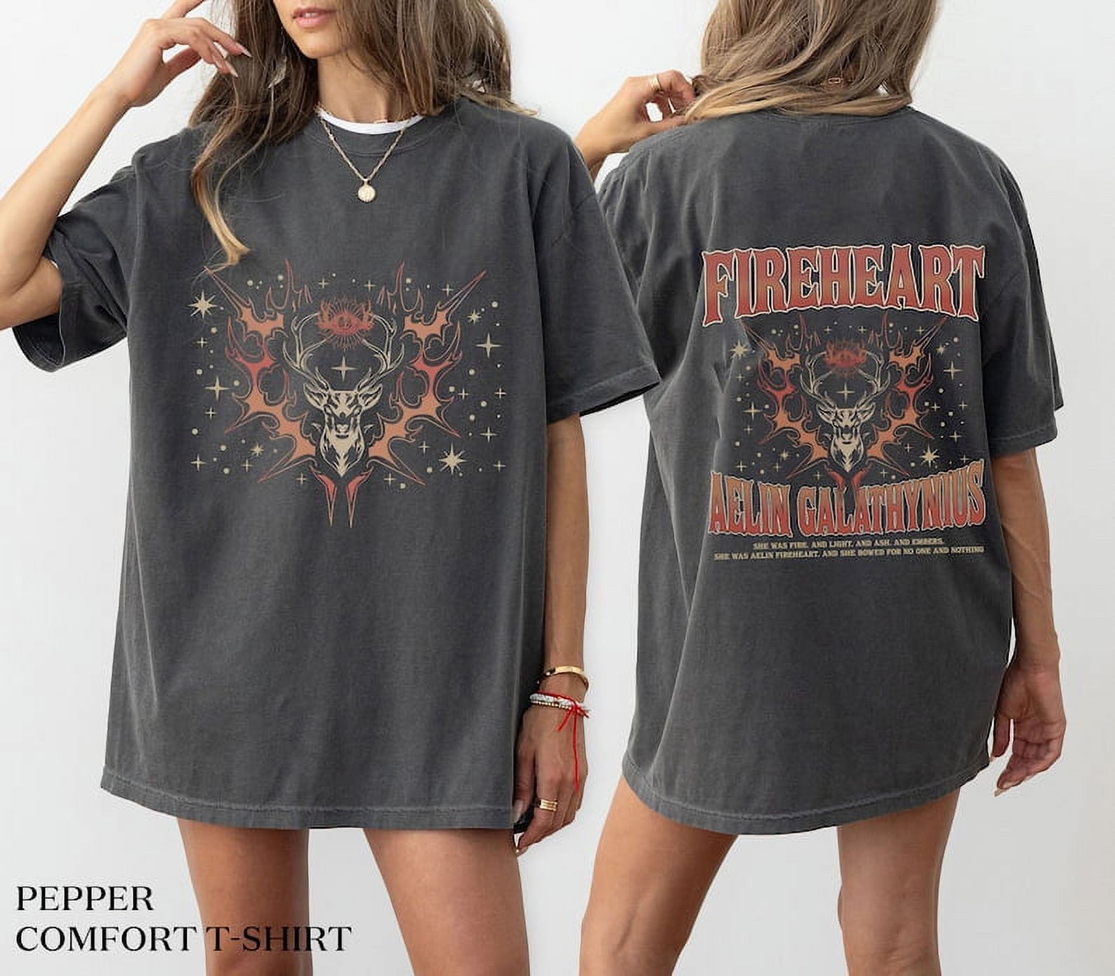 Aelin Galathynius Sweatshirt, Fireheart Terrasen Licensed Throne Of ...