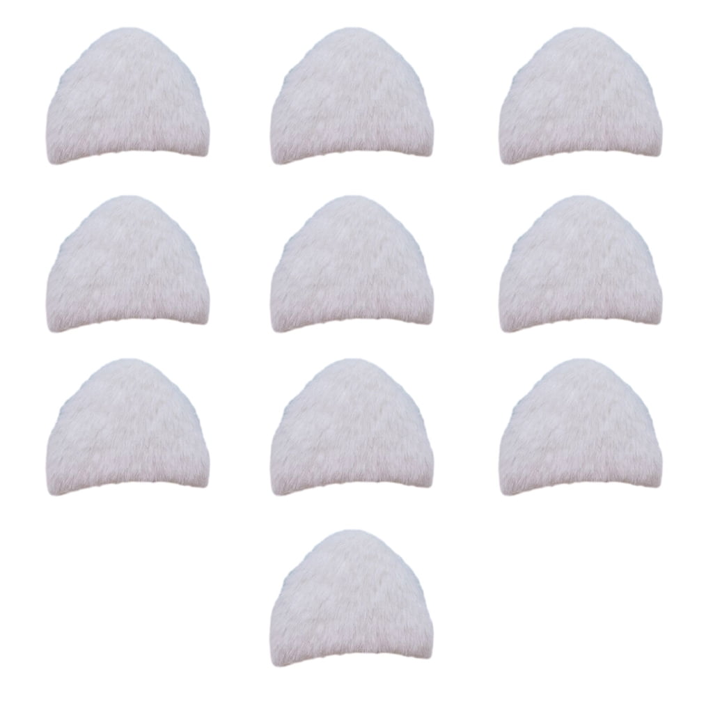 Aellinatey 10 Pcs Girls Cat Furry Ears DIY Padded Appliques Plush for ...