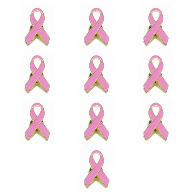 Aellinatey 10 Pieces Awareness Ribbon Lapel Pins Cancer Awareness Hope ...