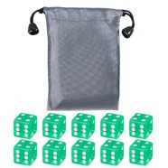 ZHUYING 100 Pieces 6 Sided Dice, 14mm Acrylic Colored Dice for ...
