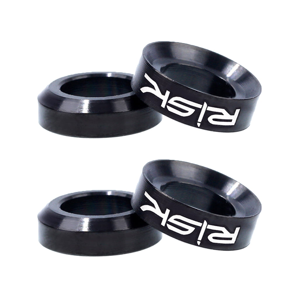 Aellinatey 2 Pairs Mountain Bike Bicycle for Titanium M6 Concave And Convex Washer Spacer for ...