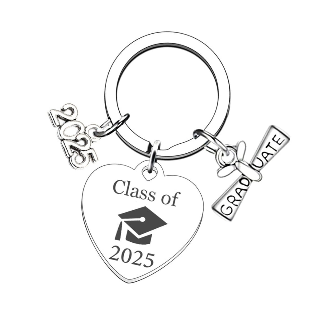 Aellinatey 2025 Graduation Keychains Graduation Gifts Stainless Steel ...