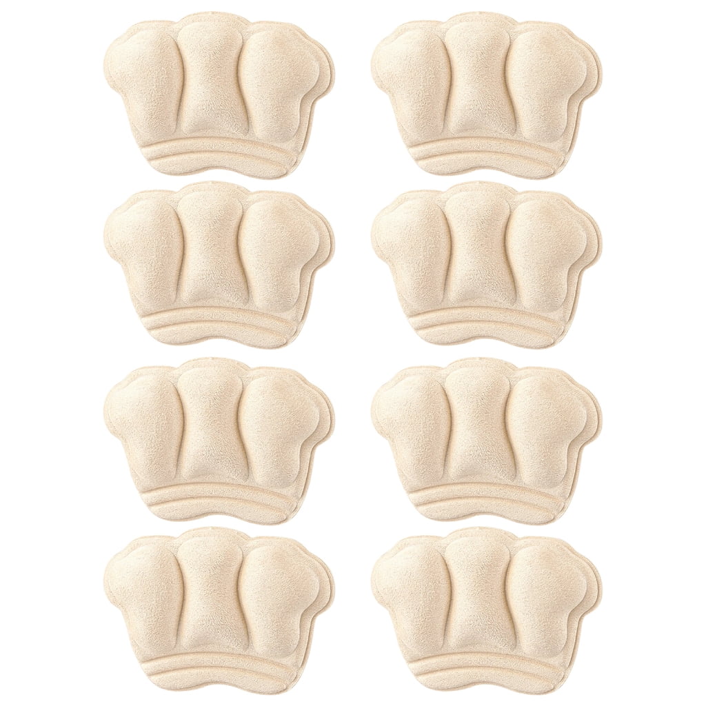 Aellinatey 4Pairs Anti Slip Shoe Heel Pad Adhesive Prevent Blisters ...