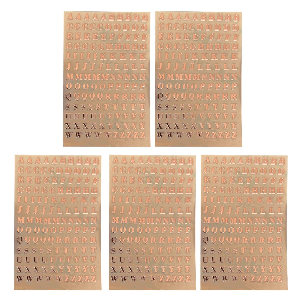 Aellinatey 5 Sheets Letter Sticker Alphabet Sticker Self Adhesive ...