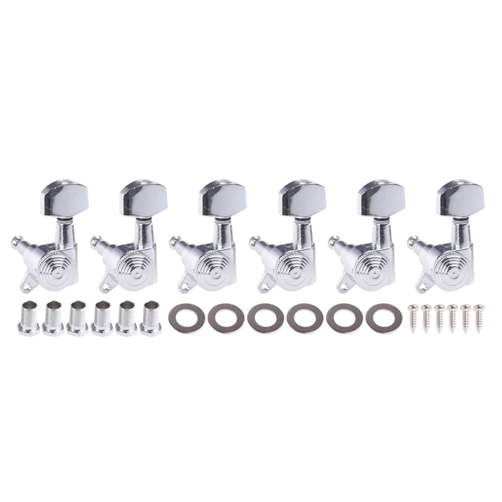 Aellinatey 6Pcs Guitar Heads Ferrules Threaded Bushings Set with Screws ...