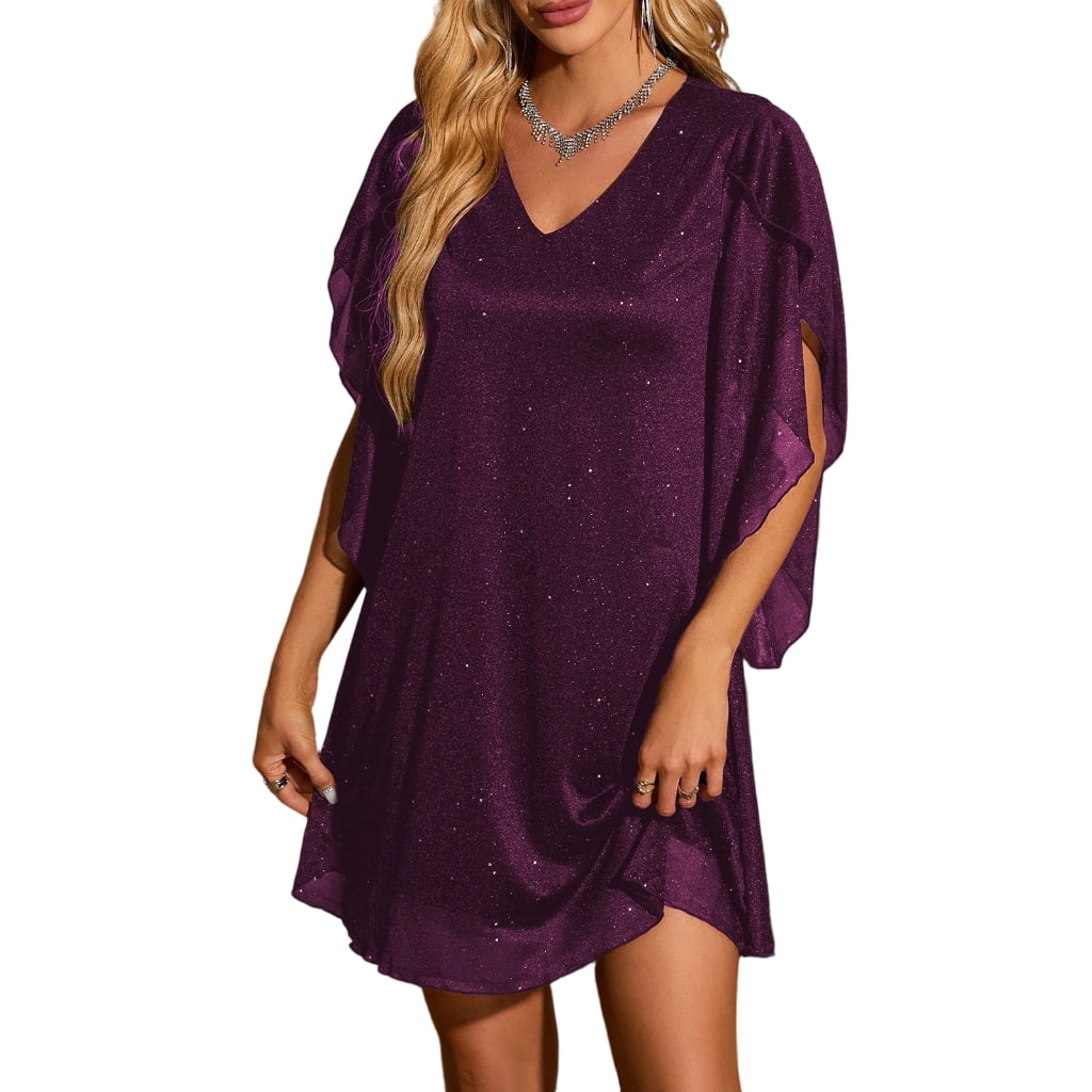 Aellinatey A sparkly cocktail dress for women, perfect for wedding ...
