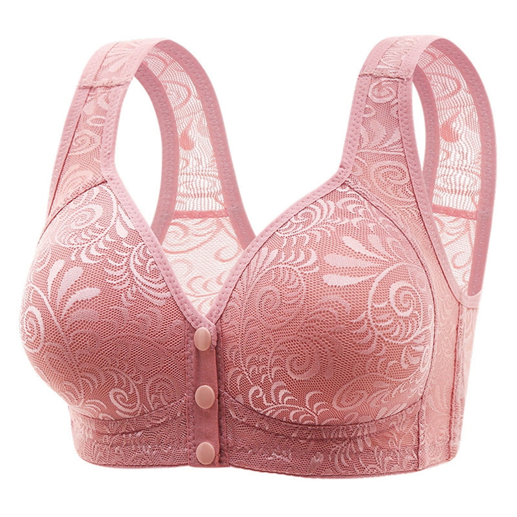 Aellinatey Adjustable Front Closure Bras For Senior Ladies Stretch Mesh ...