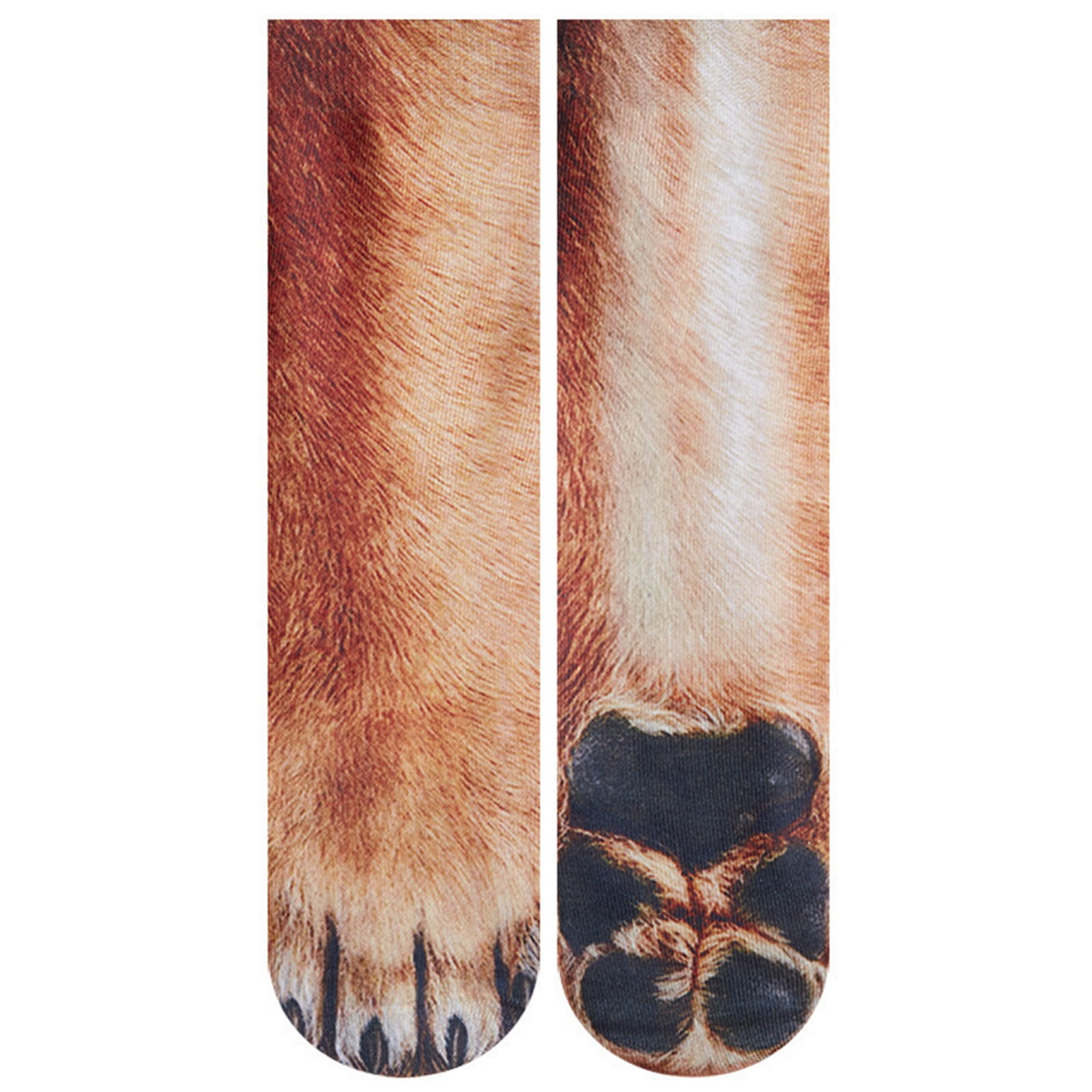 Aellinatey Adult Funny Animal Paws Socks for Cat Tiger Dog Leopard Claw ...