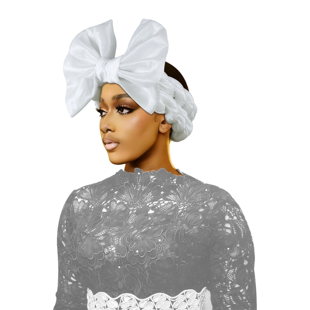 Aellinatey African Design Bowknot Hairband Head Scarf For Women Teens ...