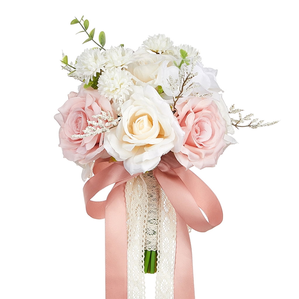 Aellinatey Artificial Flower Bride Bouquet Simulation Handheld Flower ...