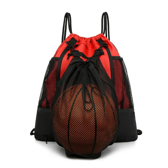 Aellinatey Basketball Shoulder Bag, Portable Mesh Drawstring Bags ...
