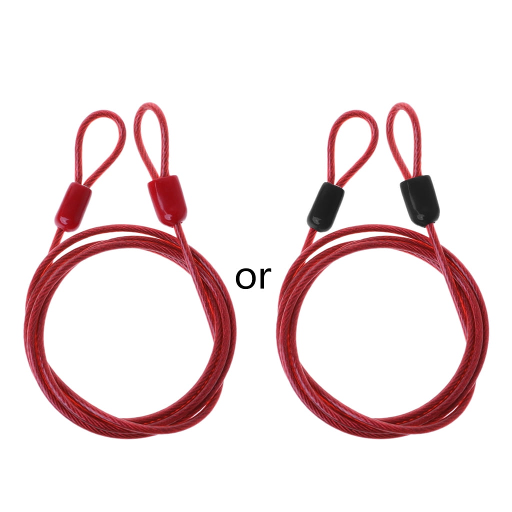 Aellinatey Bicycle Lock Steel Wire Cable 1m Safety Loop Cycling Bike ...