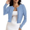 Aellinatey Boleros Shrugs Long Sleeve Cropped Cardigan Knit Sweaters ...