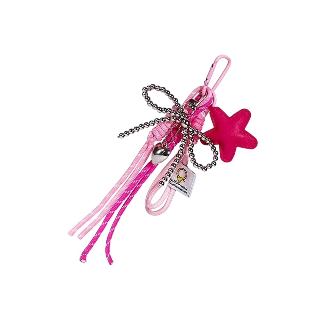 Aellinatey Braided Rope Bag Charm Keychain Hanging Pendant Fashion ...