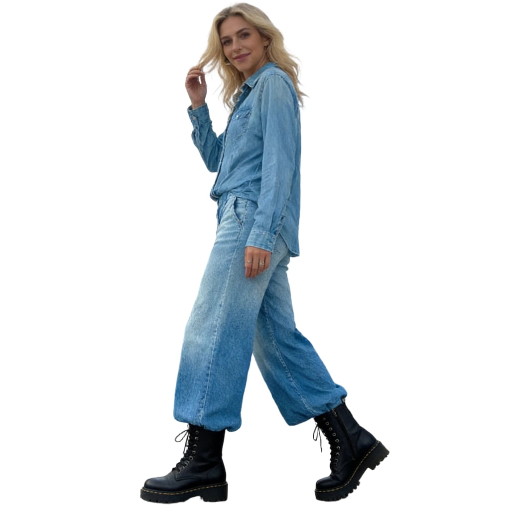 Aellinatey Breathable Jeans Outfit for Women and Girls Long Sleeve Tops ...
