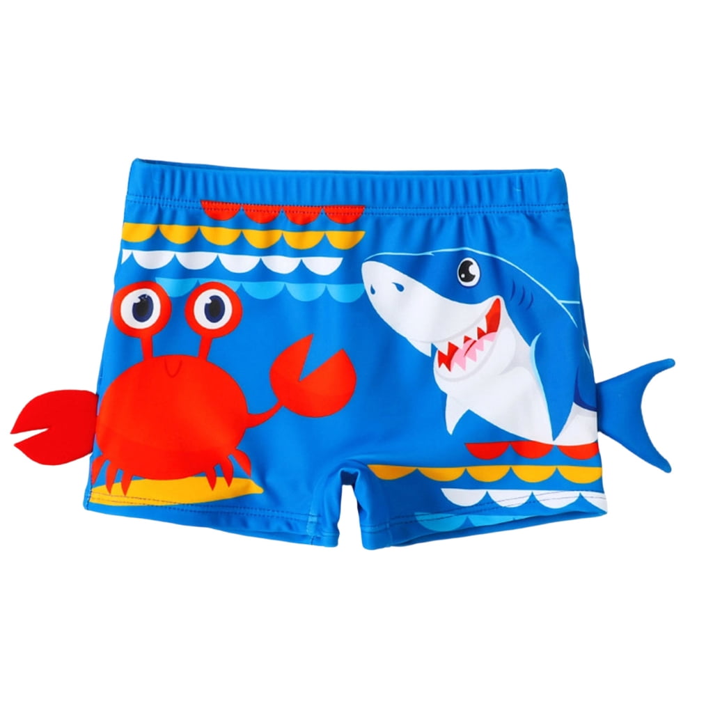 Aellinatey Cartoon Animal Boy Swim Trunks Dry Toddler Boy Swimming ...