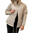Aellinatey Casual Knit Quilted Jacket for Women Lightweight Puffer Warm ...