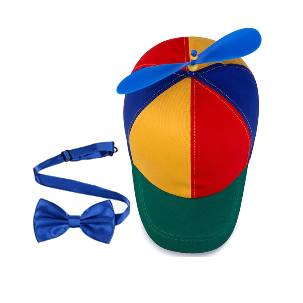 Aellinatey Children Propeller Baseball Caps+Bow Tie Harajuku Windproof ...