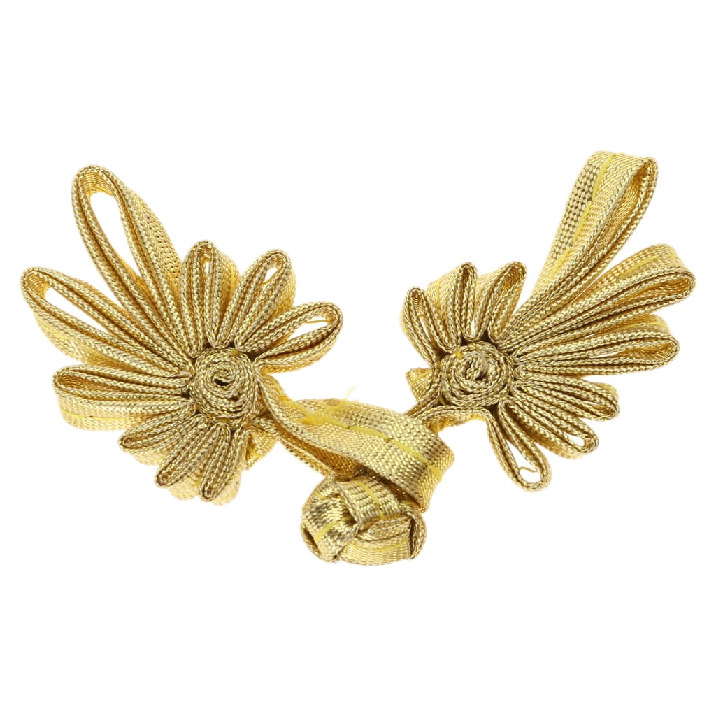 Aellinatey Chinese Buttons Closure Knot Fastener Sewing Flower Shape ...