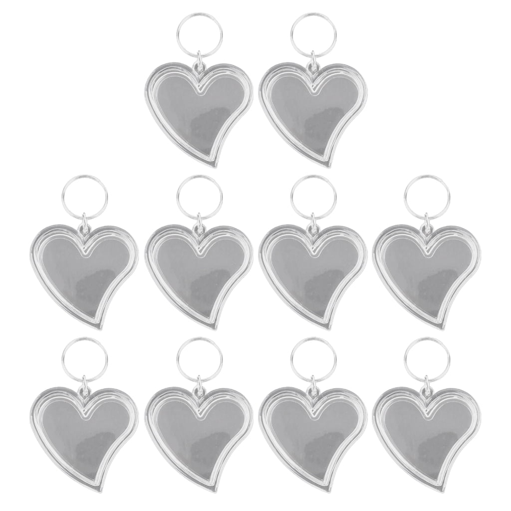 Aellinatey Clear Picture Keychain Acrylic Photo Snap-on Keychain for ...