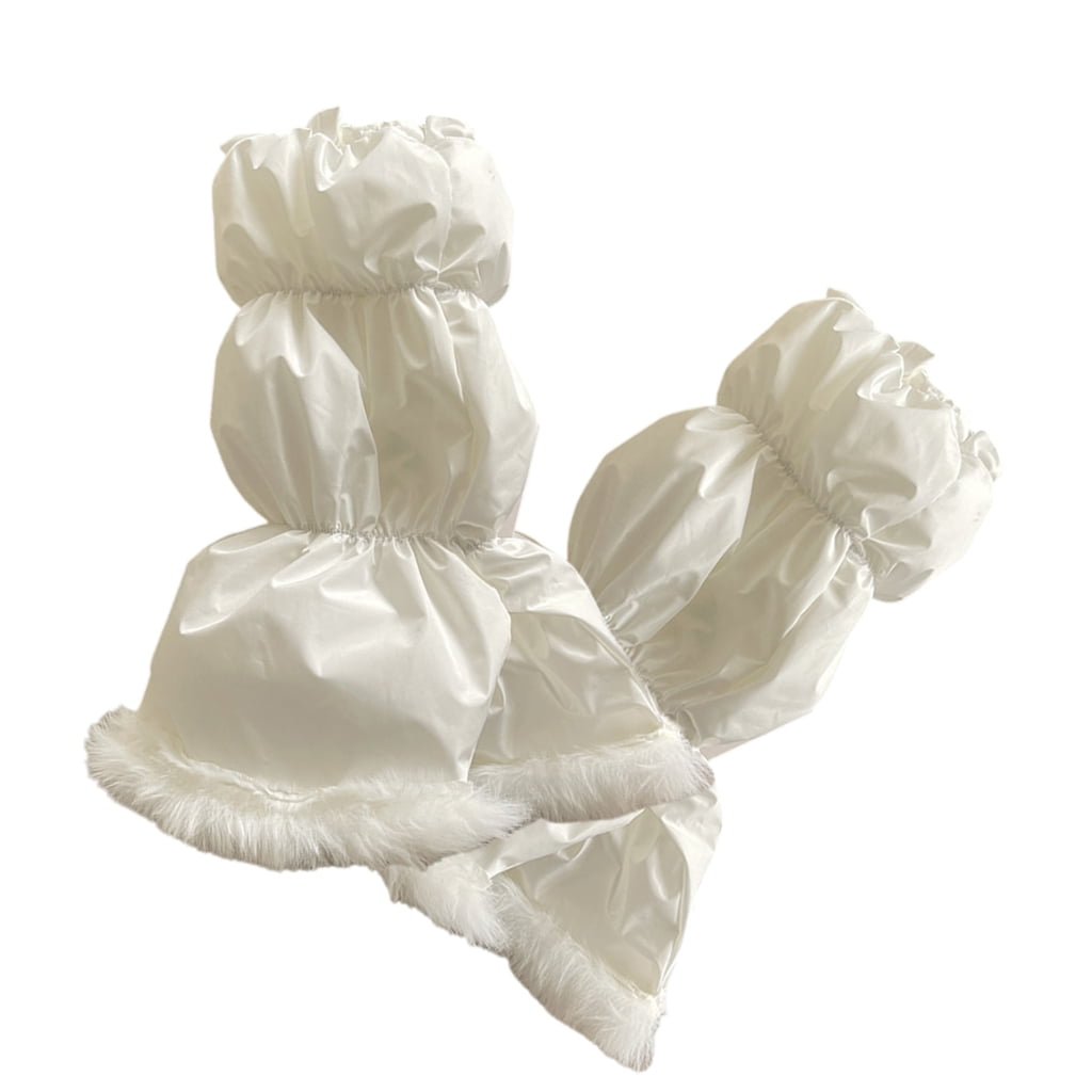 Aellinatey Cold Weather Leg Guards Padded Puffer Leg Warmers Plush Hem ...