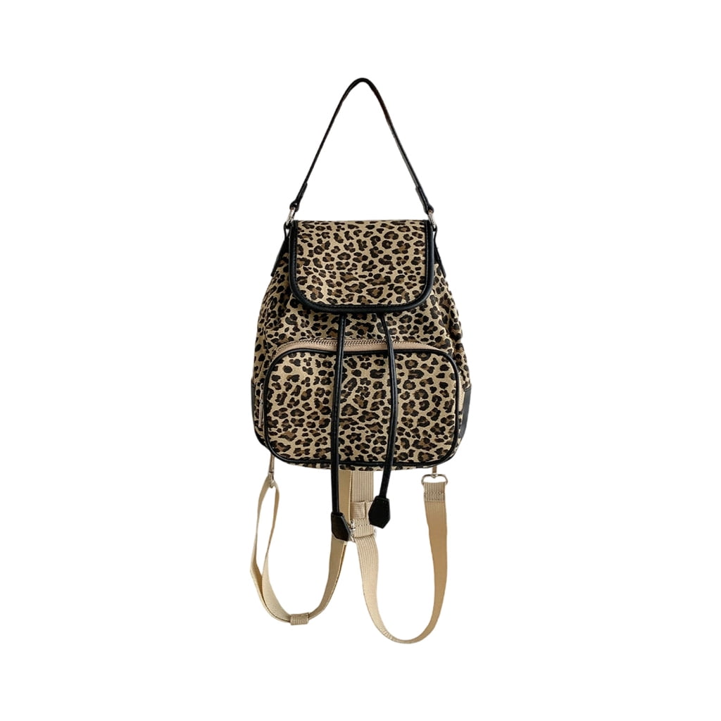 Aellinatey Commuters Friendly Women's Retro Backpacks Leopard Print ...