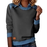 Aellinatey Denims Lapel Sweater Oversized Long Sleeve Button Down Knit ...