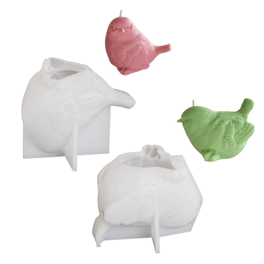 Aellinatey Easy Release Sturdy Silicone Mold for Bird Ornaments and ...
