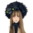 Aellinatey Elegant Anime Lace Bonnet Hat Headbands For Women And Girl ...