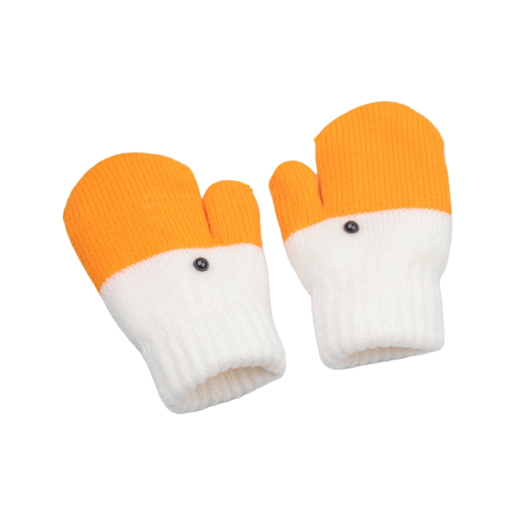 Aellinatey Elegant Knitted Geese Gloves Winter Warm Full Finger ...