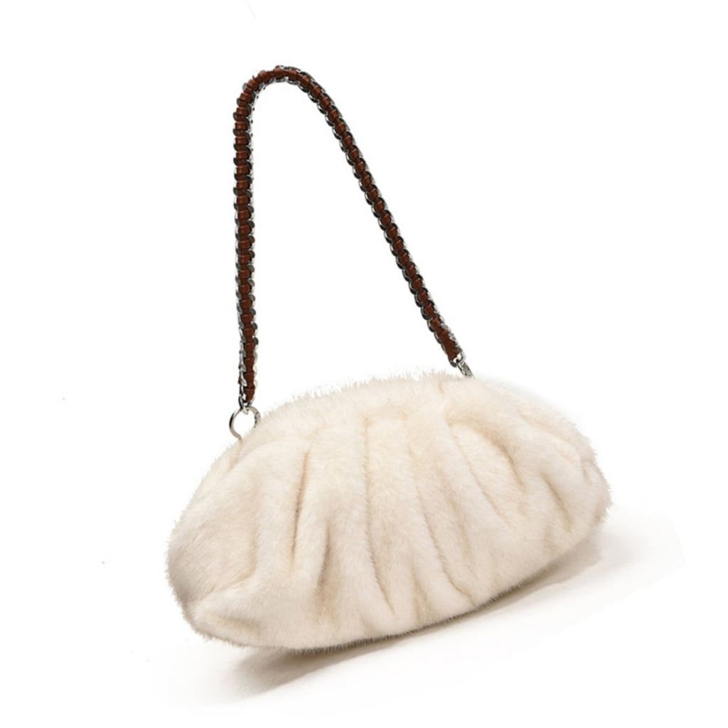 Aellinatey Elegant Lightweight Faux Furs Shoulder Bag and Underarm ...