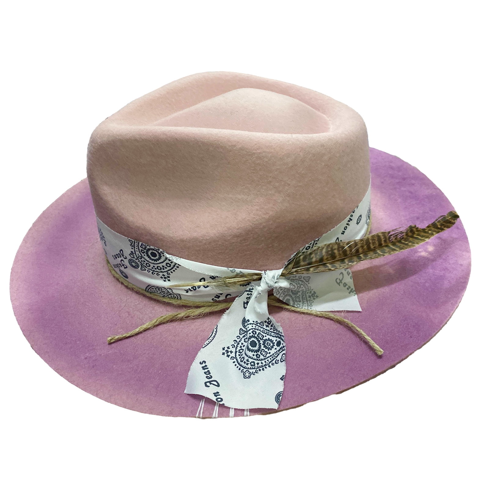 Aellinatey Elegant Wool Wide Brim Hat with Vintage Touch Vintage Style for Men and Women ...