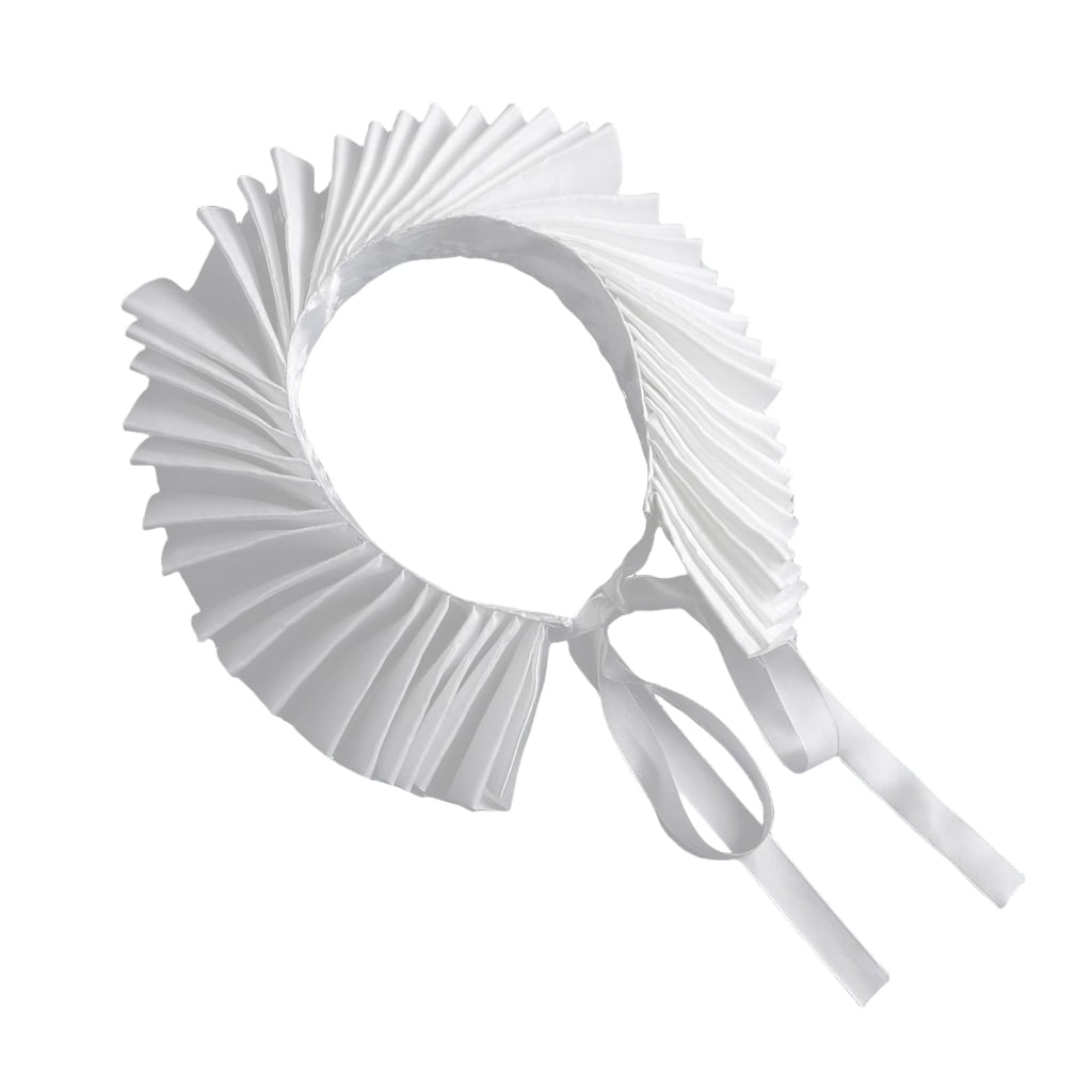 Aellinatey Elizabethan Collar Renaissance Pleated Ruffle Neck Ruff ...