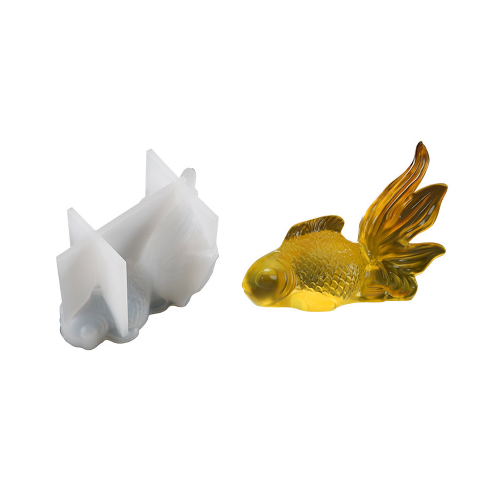 Aellinatey Epoxy Crystal Resin Silicone Mold Large Goldfish Decoration ...