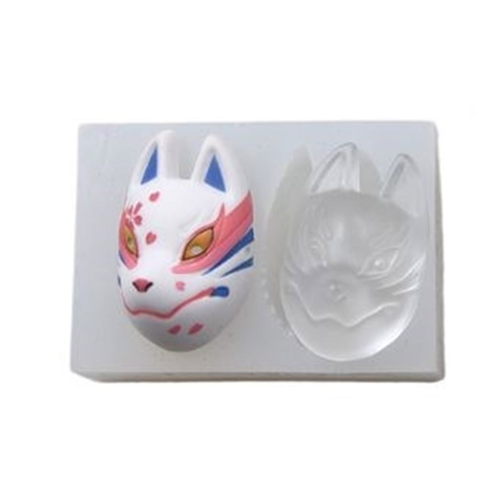 Aellinatey Eye Catching Foxes Mask Accessories Making Silicone Mold DIY ...