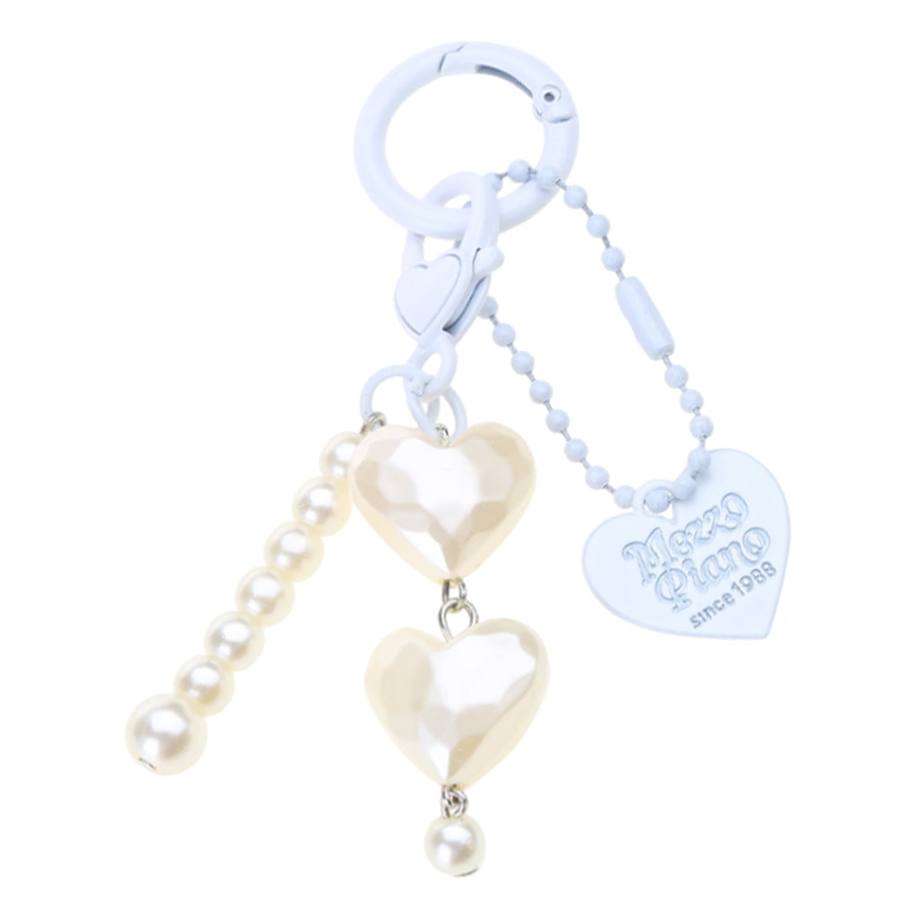 Aellinatey Fashion Pearl Heart Bead Keychain Hanging Decorations ...