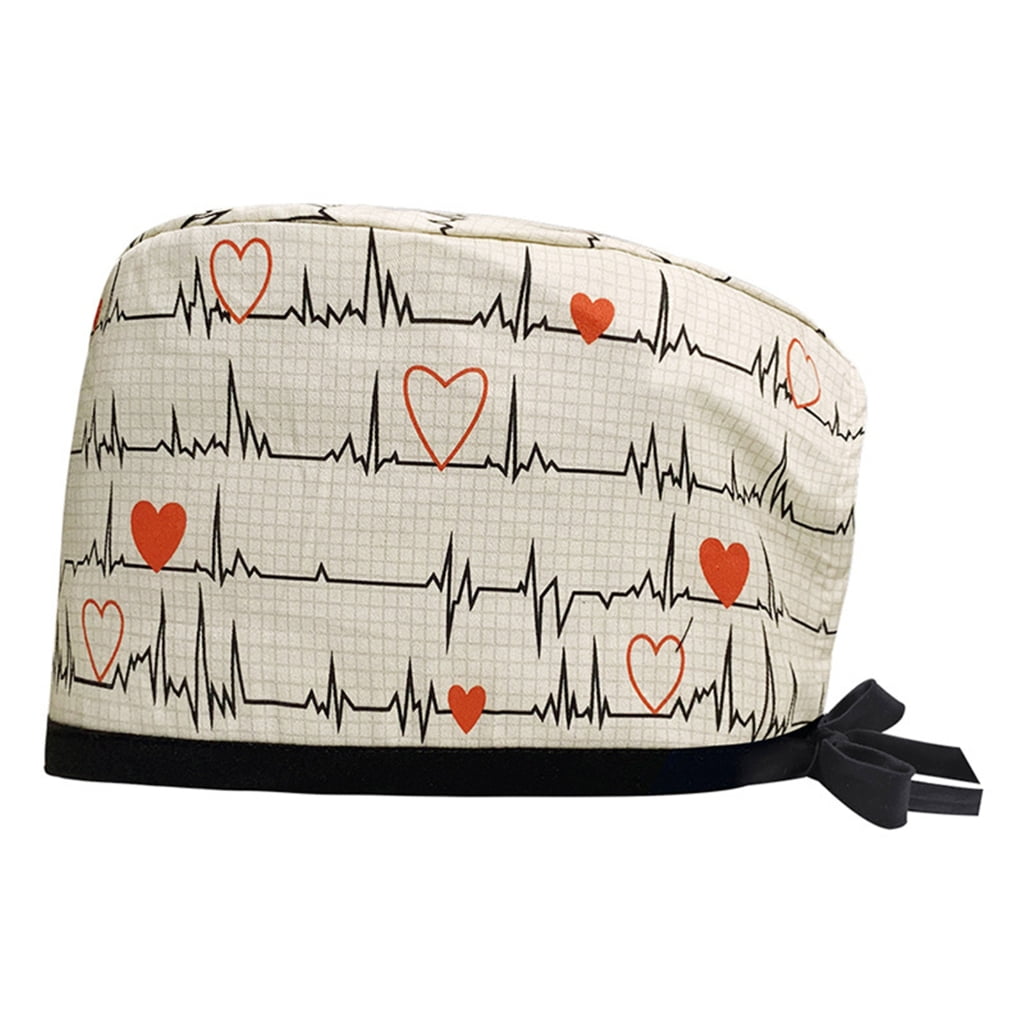 Aellinatey Fashion Print Scrub Hat for Nurse Doctor Surgical Hat ...