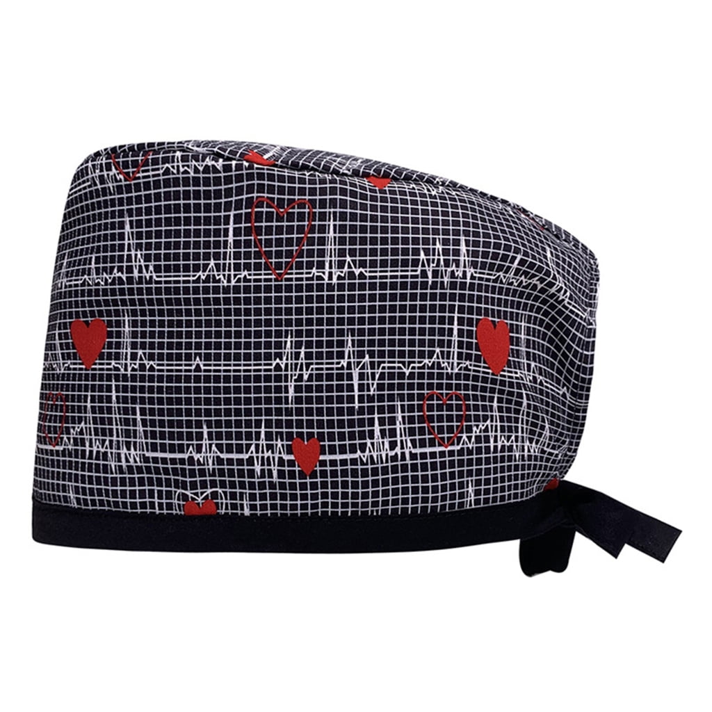 Aellinatey Fashion Print Scrub Hat for Nurse Doctor Surgical Hat ...