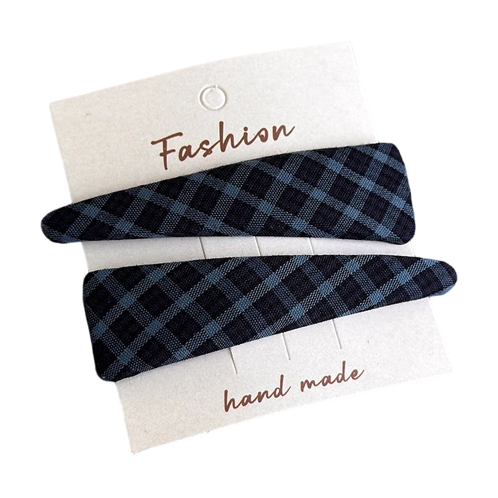 Aellinatey Fashionable Hair Clip Plaids Hairpin Headwear Sweet Barrette ...