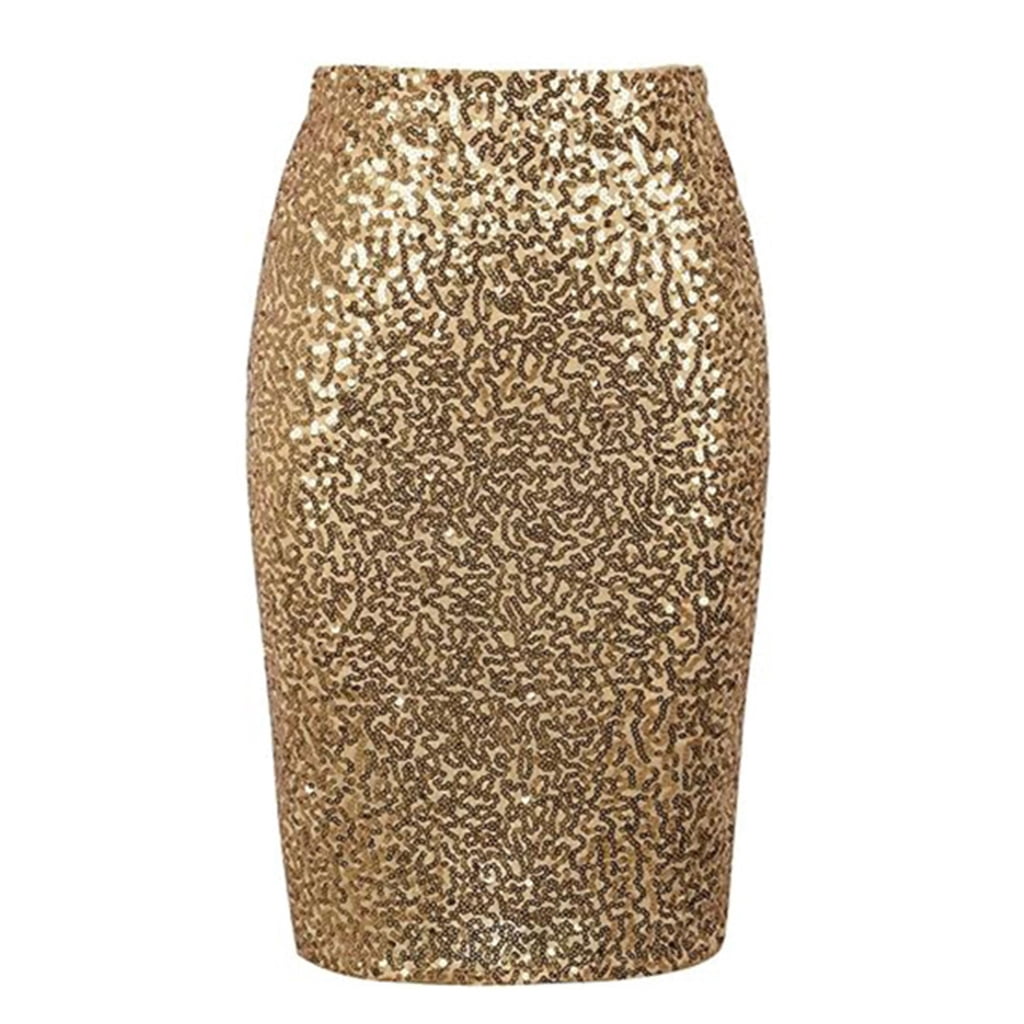 Aellinatey Fashionable Sequins High Waist Skirt Bodycon Skirt For ...
