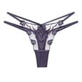 Aellinatey Feminine Lace Trimmed Thong Breathable Fabric Daily Wear ...