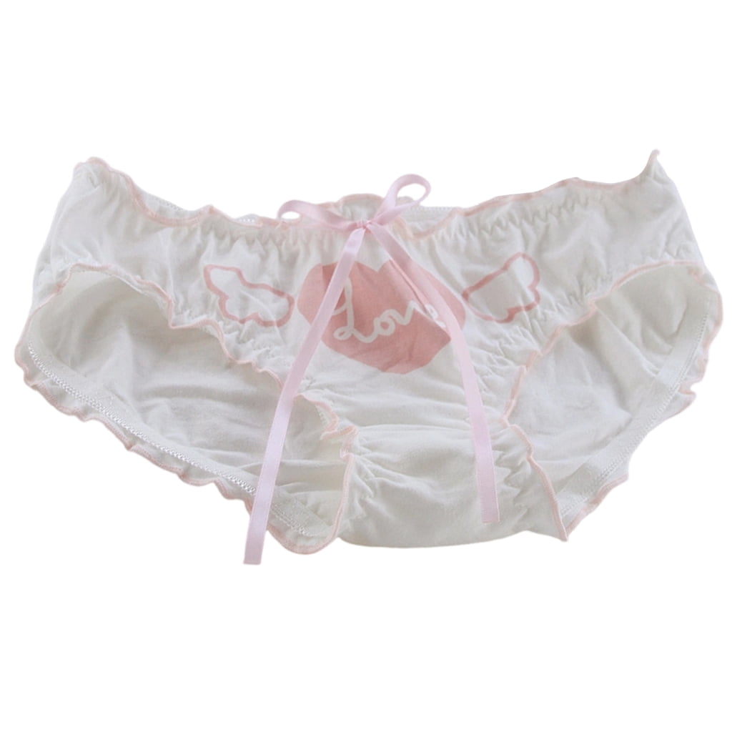 Aellinatey Feminine Ruffle Detailing Underpants Comfortable Cotton ...