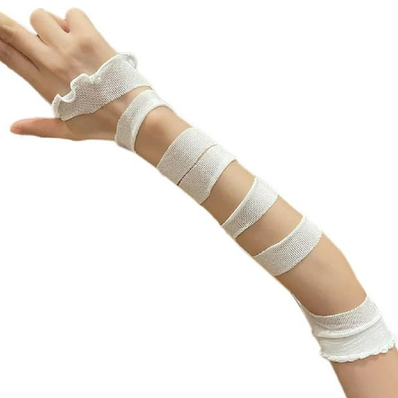 Aellinatey Fingerless Long Arm Gloves Animation Party Gloves JKStyle ...