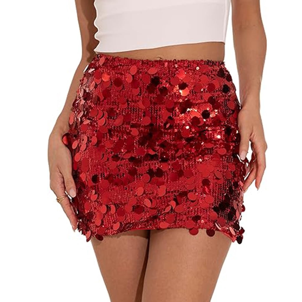 Aellinatey Glitters A Line Skirt Social Gathering Outfit Smooth ...