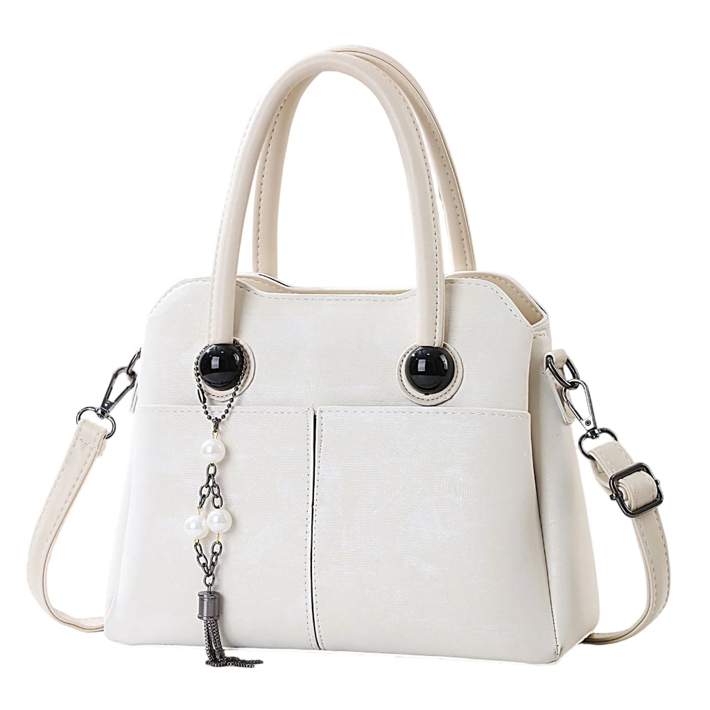 Aellinatey Handbags for Women PU Leather Top Handle Bags with Imitation ...