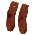 Aellinatey Holiday Themed Plush Crew Socks With Embroidery Cold Weather ...