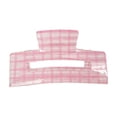 Aellinatey Korean Style Checkered Acrylic Hair Clip Headdress For ...